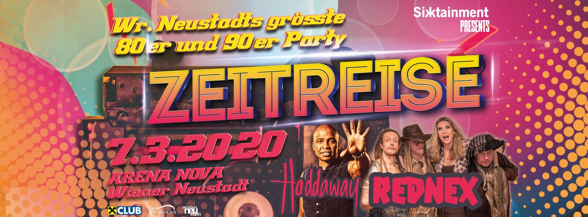 Zeitreise - We Love The 80's and 90's · 07.03.2020 · Volume Events