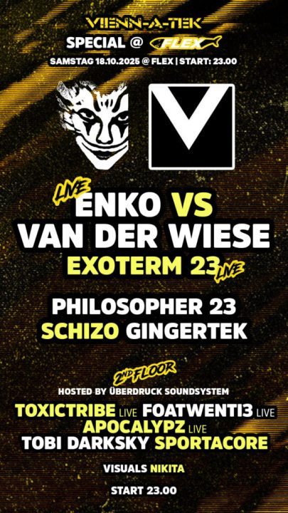 Vienna-A-Tek @ Flex, Wien · 18.10.2025 · Volume Events