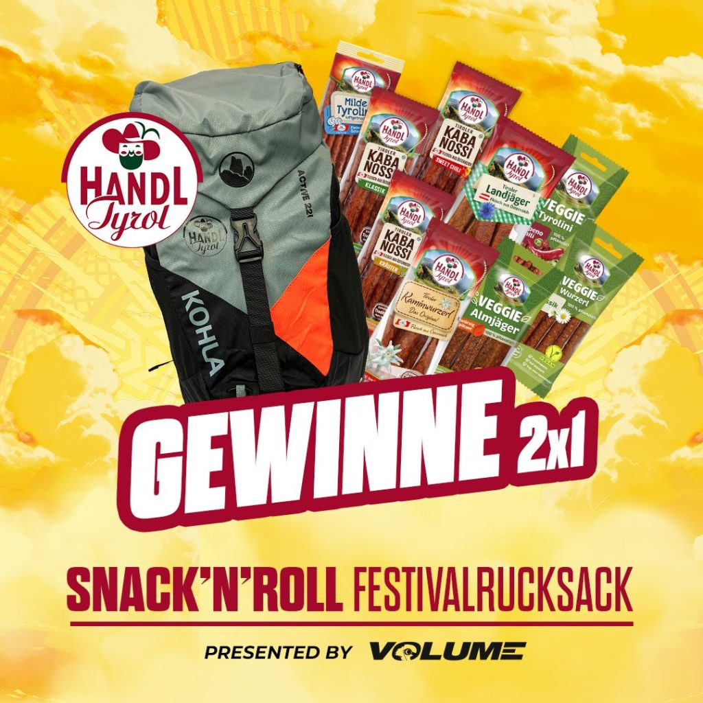 Gewinne 2 Snack’n’Roll Festivalpacks von Handl Tyrol - Bestehend aus ...